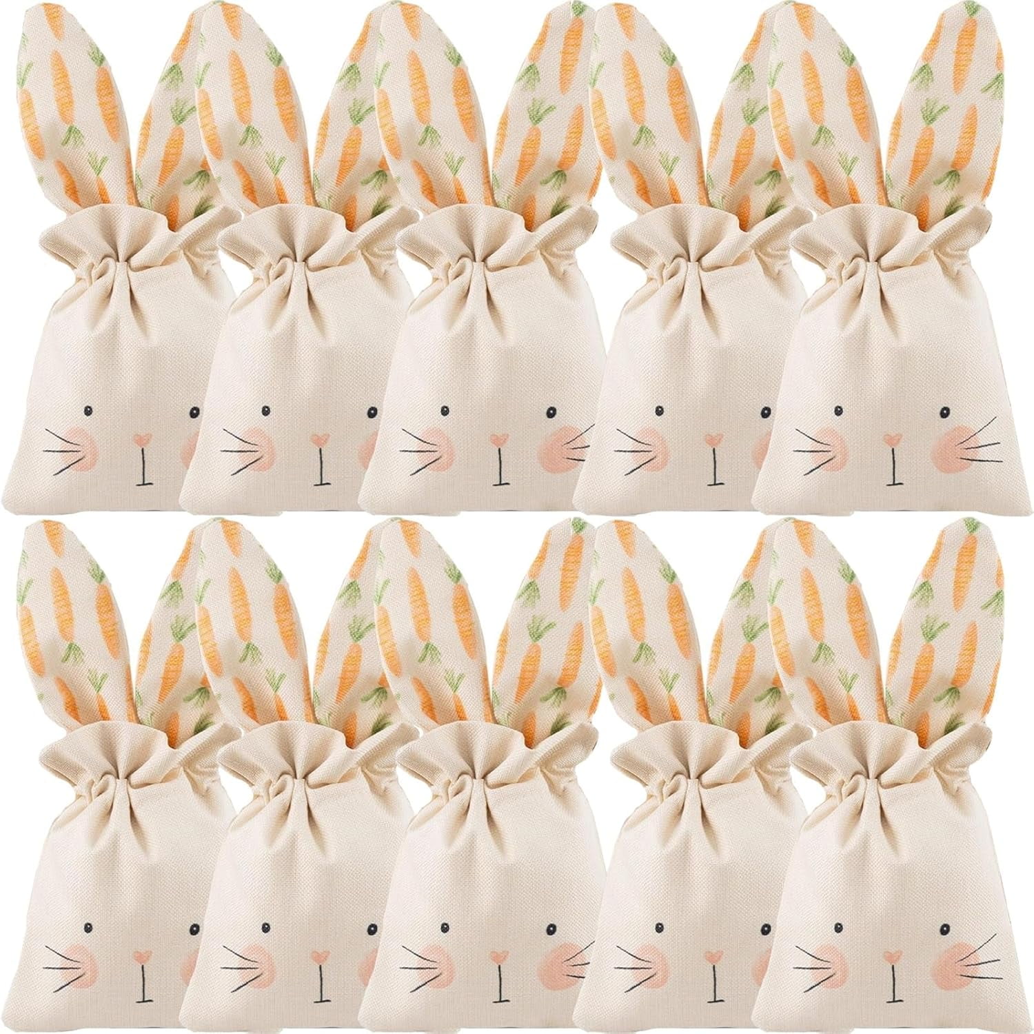 Easter Bunny Cloth Bags, Bunny Bags for Goodies, Birthday Decoration ...