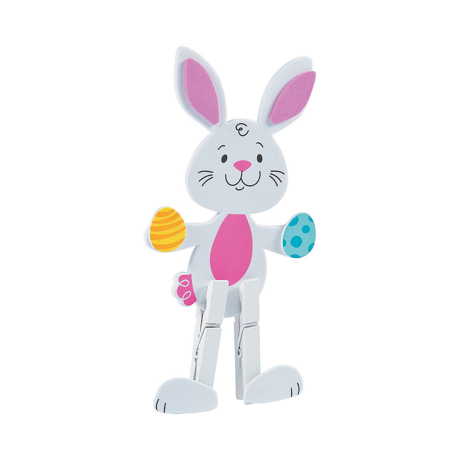 Easter Bunny Clothespin 12 - Craft Kits - 12 Pieces - Walmart.com