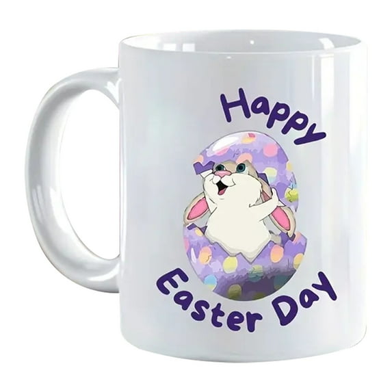 Easter Bunny Coffee Mug Easter Bunny Mugs 325ml Colorful Holiday Funny ...
