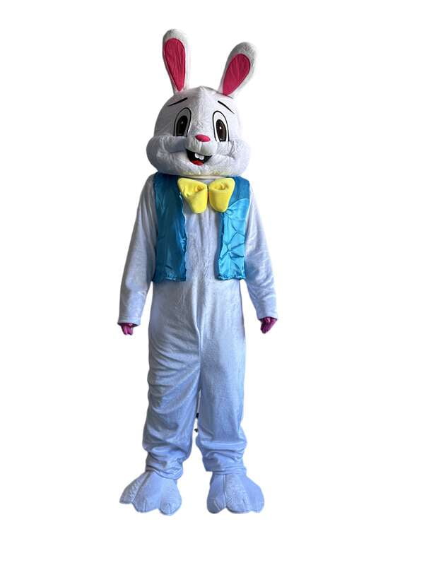 Easter Bunny Costume Rabbit Outfit Adult Hare Mascot Costume Suit ...