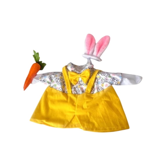 Easter Bunny Costume Set for Porch Goose Statue Outfit with Hat Garden ...