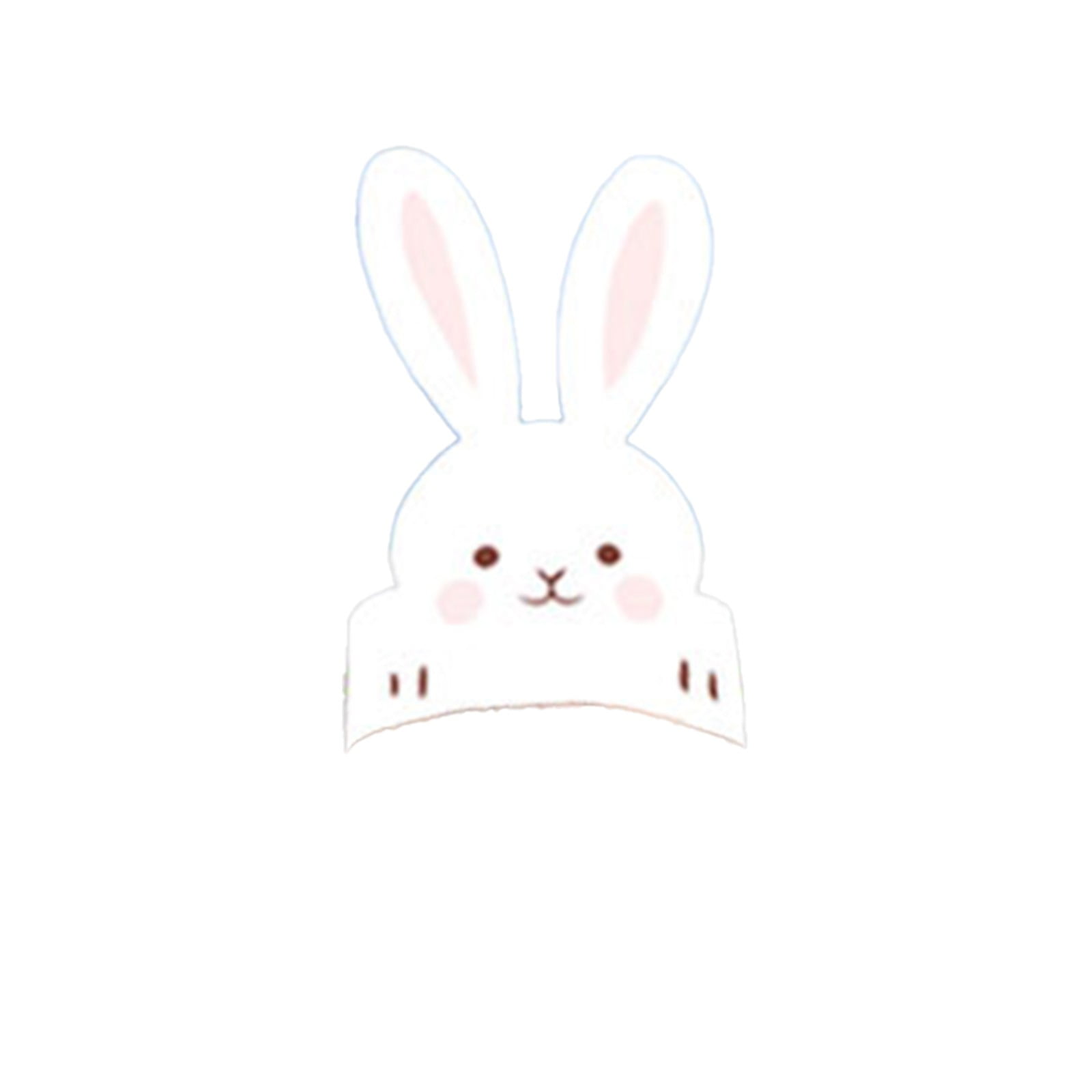 Easter Bunny Crowns for Kids 6pcs Happy Easter Rabbit Paper Hats Easter ...