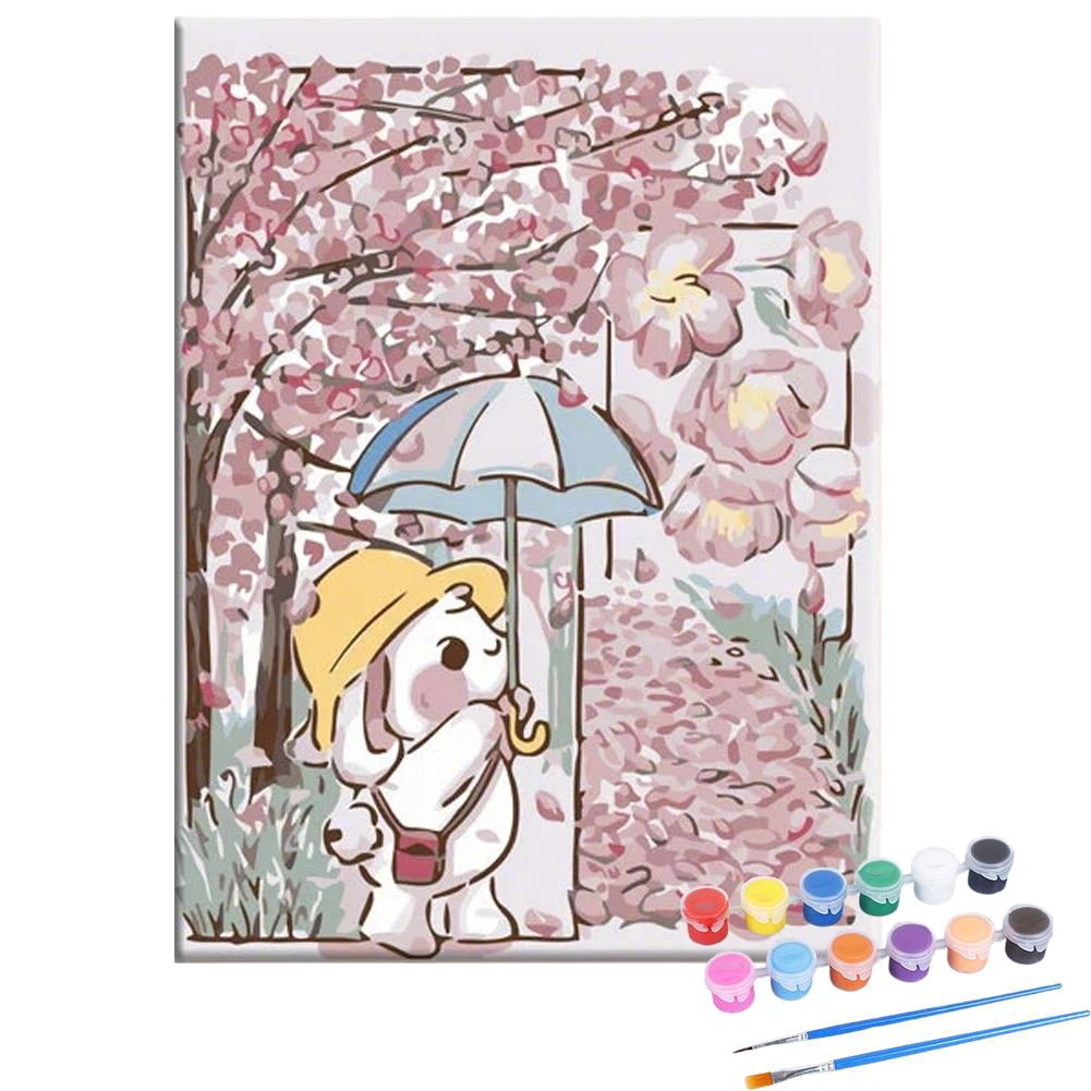 Easter Bunny DIY Paint by Numbers Acrylic Kit Coloring - Walmart.com