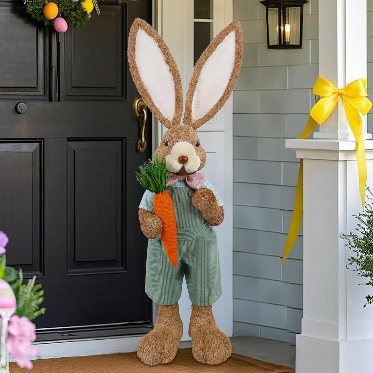 Easter Bunny Decor, 2.7 FT Large Bunnies Statue Outdoor Porch ...