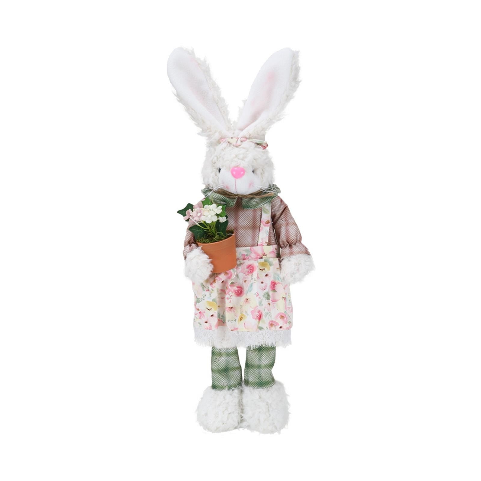 Easter Bunny Decor, 23" Large Sisal Rabbit Outdoor Decorations with ...