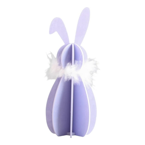Easter Bunny Decor Set - Vibrant Solid Color Rabbit Sculptures ...