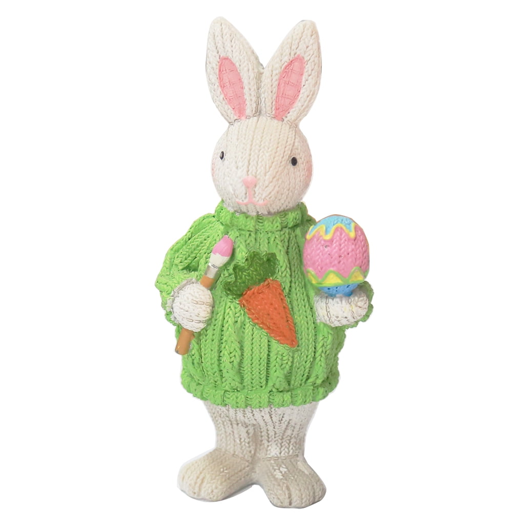 Easter Bunny Decor Spring Easter Rabbit Bunny Figurine Decoration ...