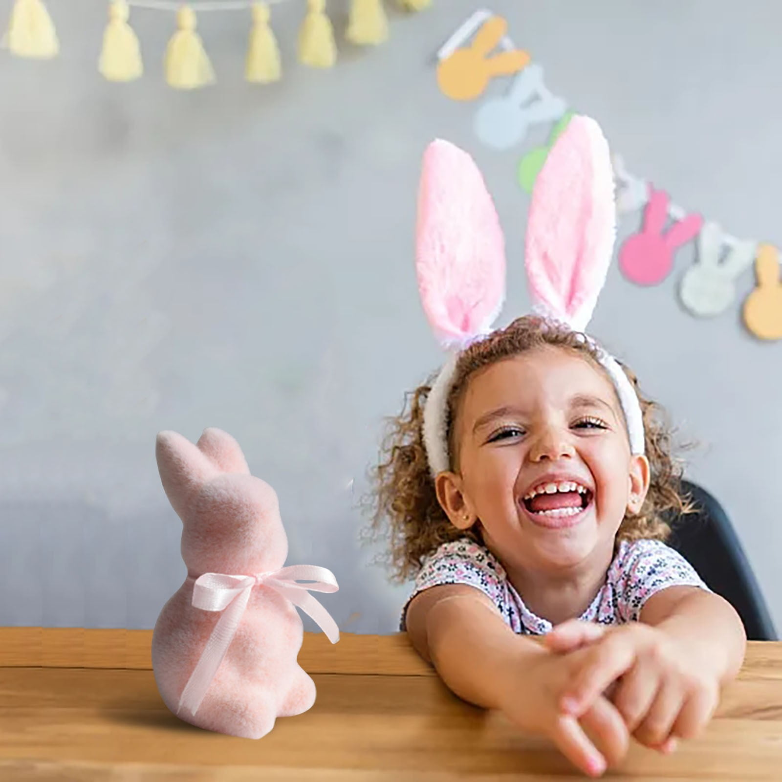 Easter Bunny Decor Spring Rabbit Figurines Easter Bunny Figurine Easter ...