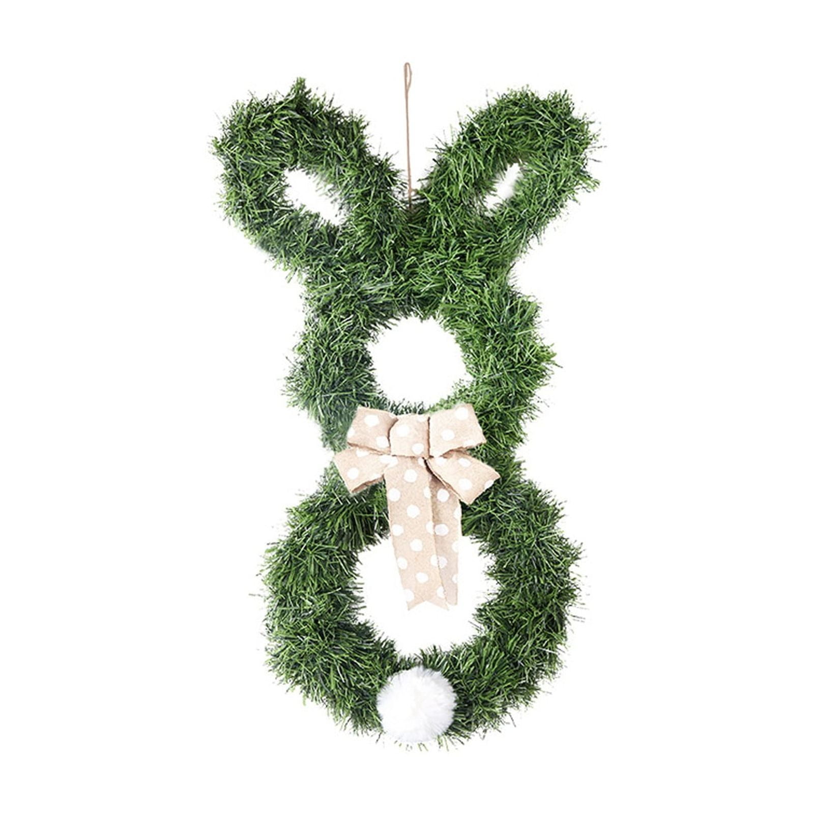 Easter Bunny Decoration Wreaths for Front Door, 13 Inch Wreath ...