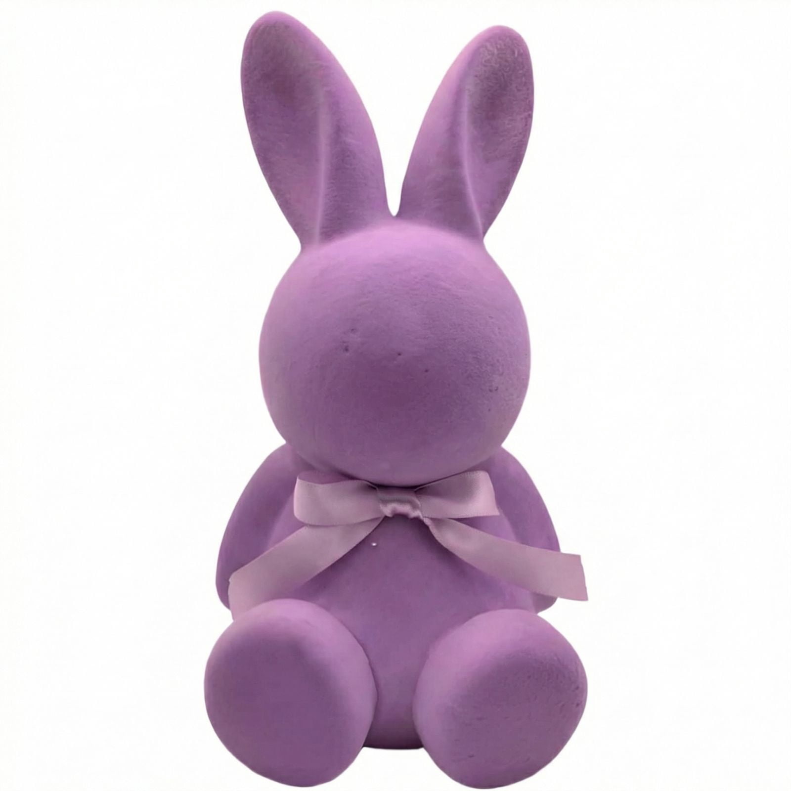 Easter Bunny Decorations 7.87 Inch Flocking Plastic Figurine, for Shelf ...