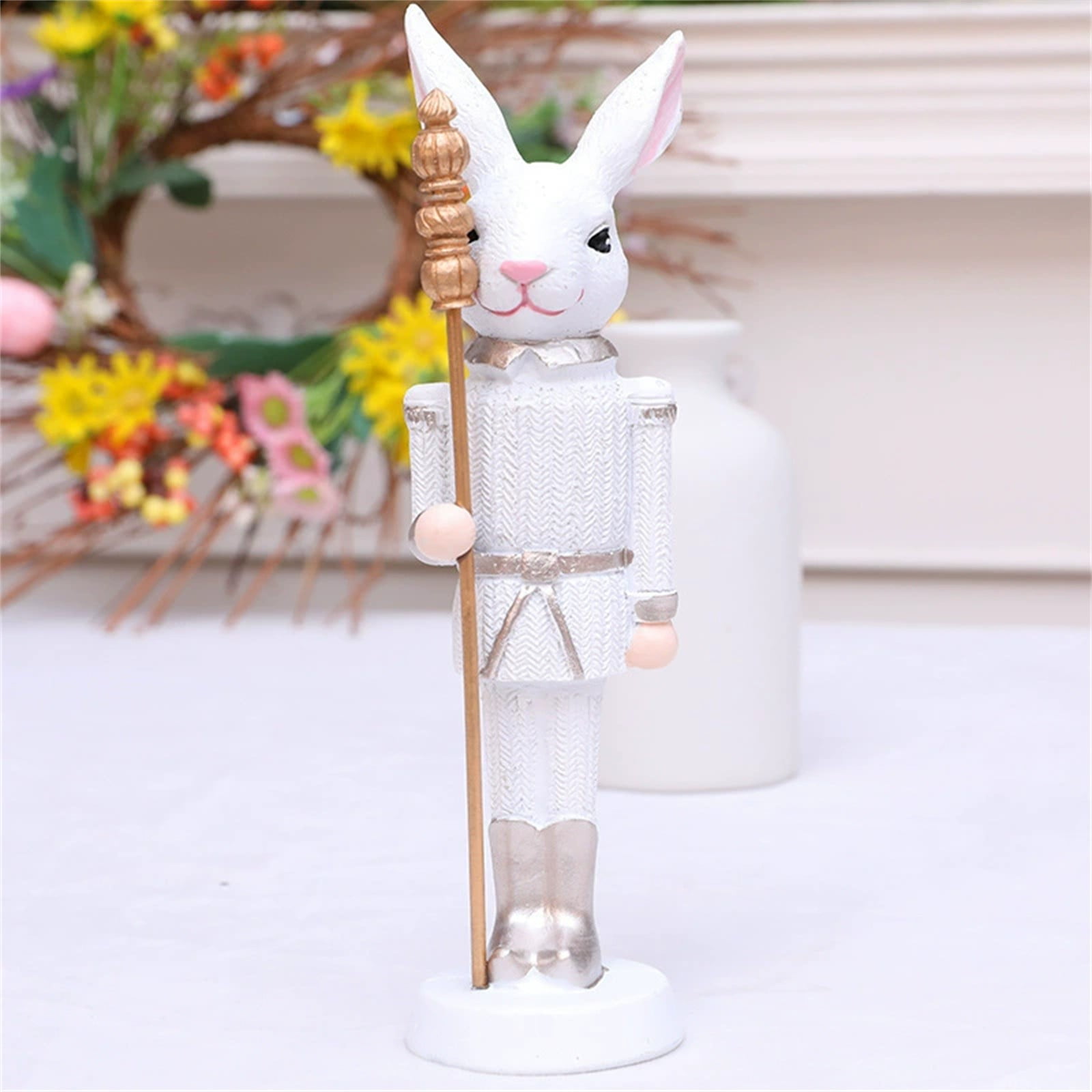 Easter Bunny Decorations Bunny Figurines Easter Nutcracker Decor ...