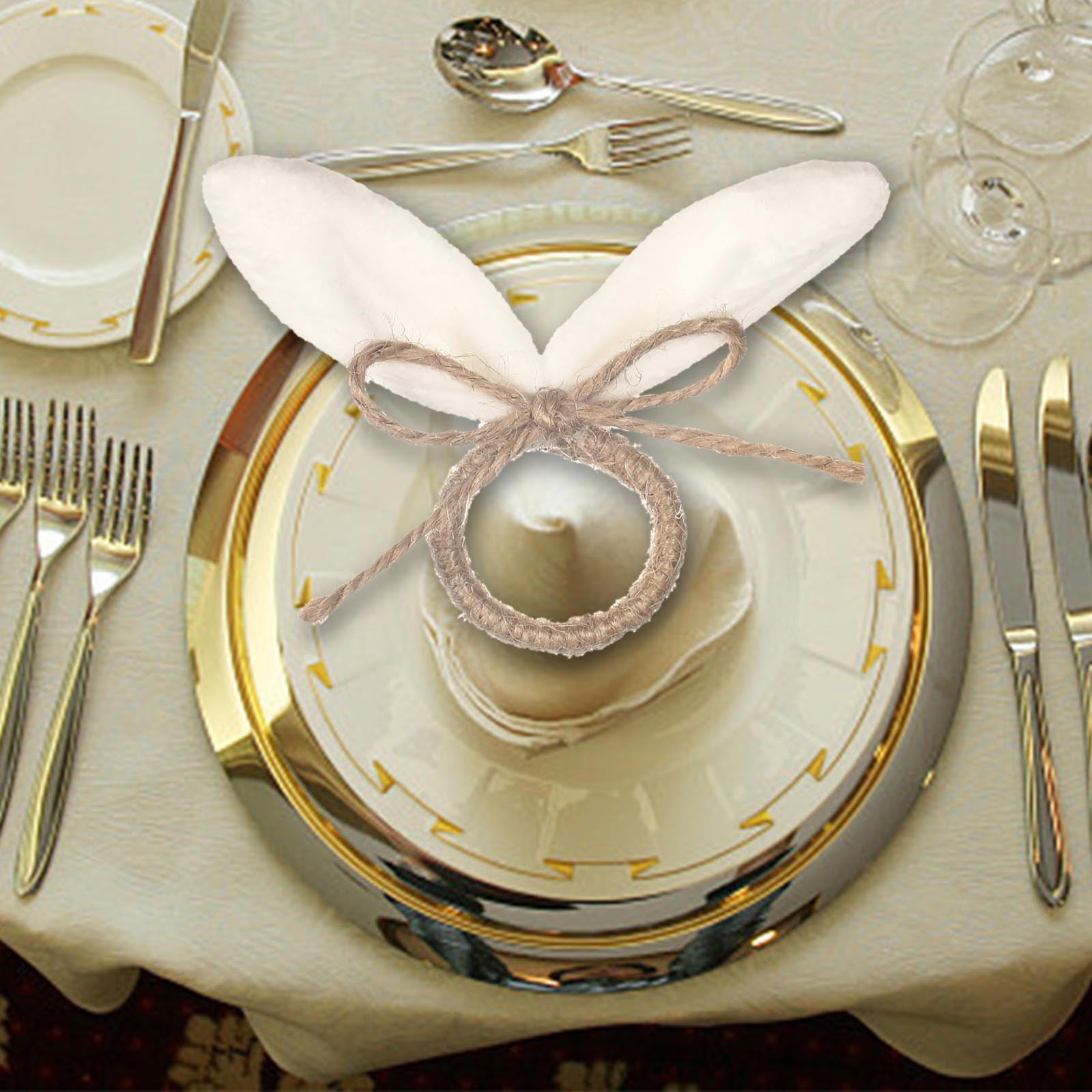 Easter Bunny Decorations Clearance Easter Ears Napkin Ring Hotel ...