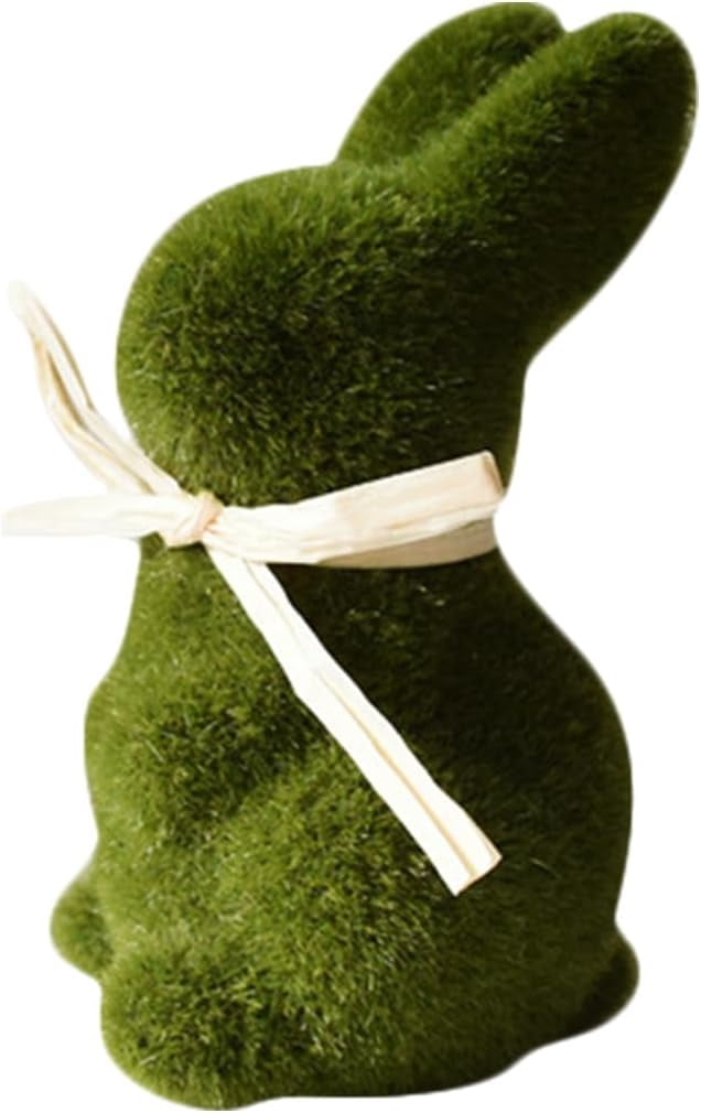 Easter Bunny, Easter Decorations, Easter Flocked Bunnies Figurine ...