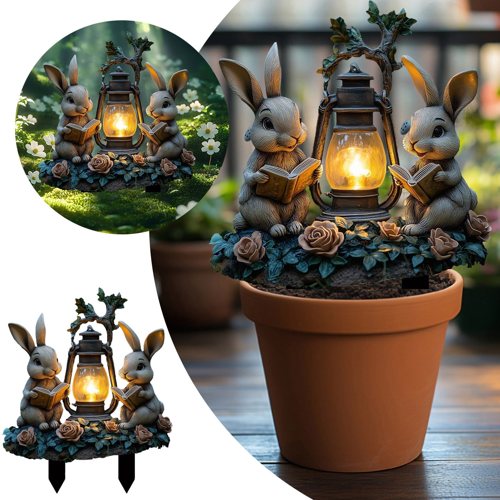 Easter Bunny Decorations Outdoor 2D Acrylic Bunny Eggs Easter Signs ...