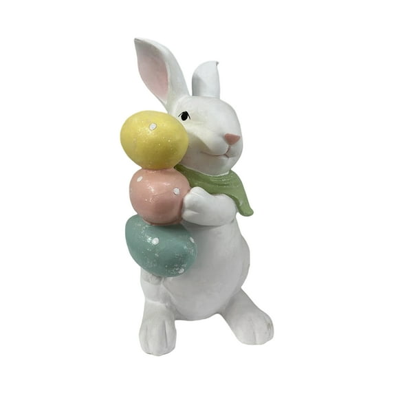 Easter Bunny Decorations Spring Home Decor Bunny Figurines(Easter Gray ...