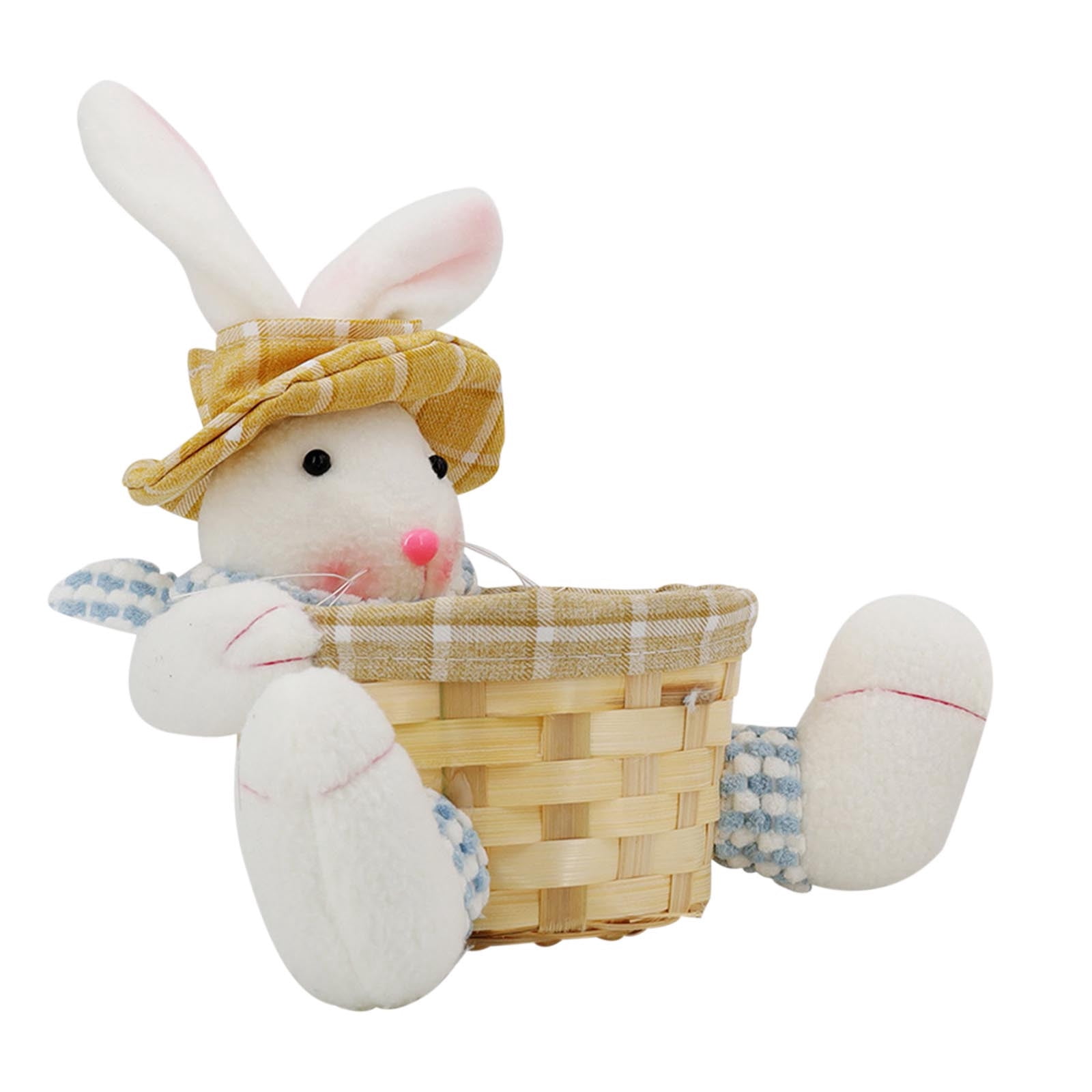 Easter Bunny Decorative Candy Basket Easter Storage Basket Multi ...
