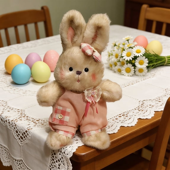 Easter Bunny Decorative Plush Toy, Cute Rabbit Stuffed Doll, Spring ...