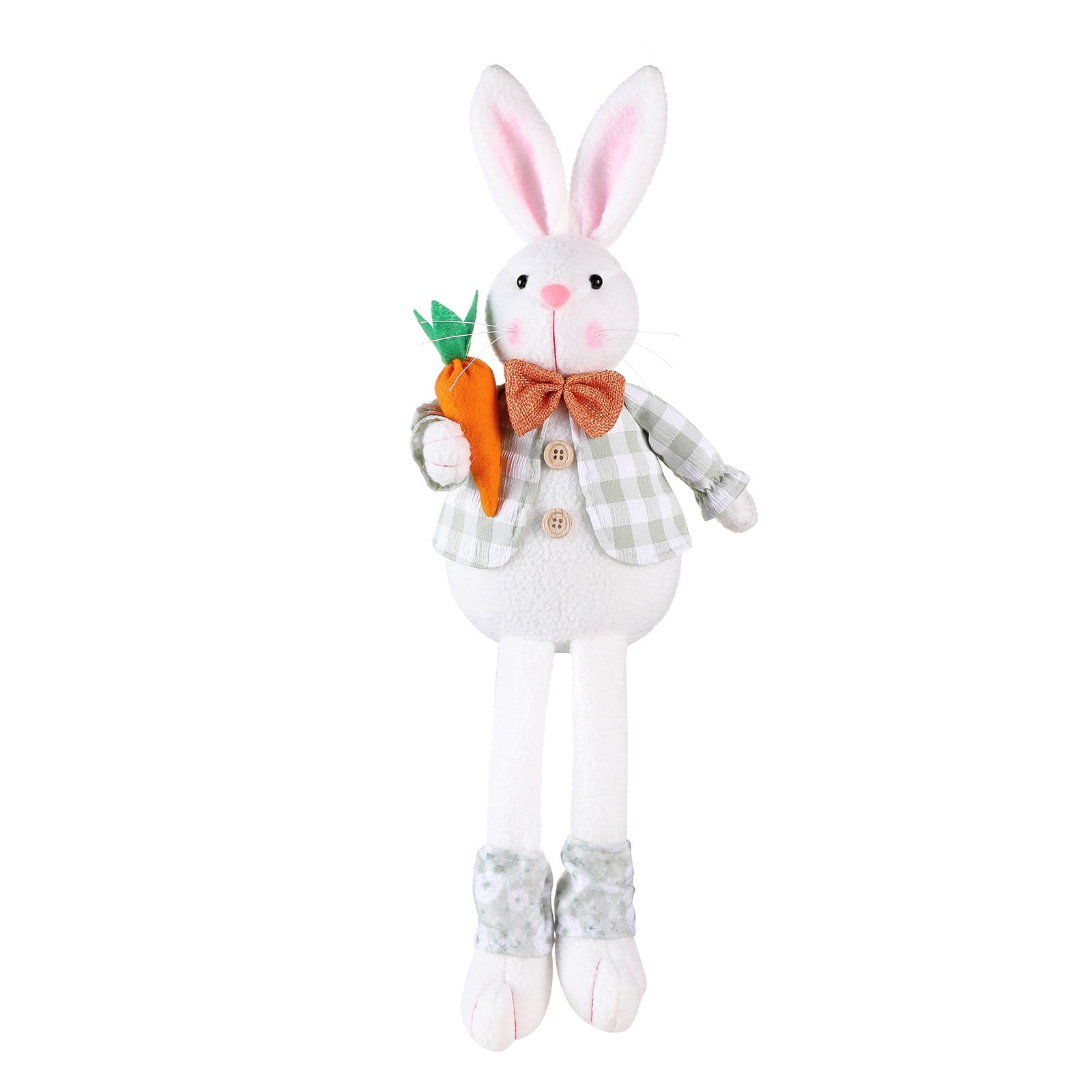 Easter Bunny Doll with Flowers, Easter Bunny Stuffed Animal Soft Plush ...