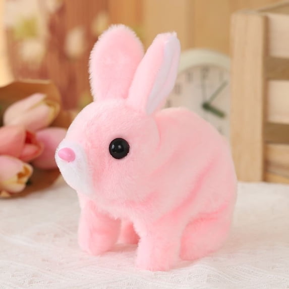 Easter Bunny Dolls Gifts, Plush Electric Rabbit Realistic Animal Toys ...