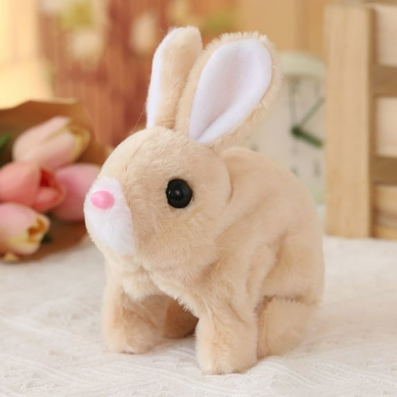 Easter Bunny Dolls Gifts, Plush Electric Rabbit Realistic Animal Toys ...