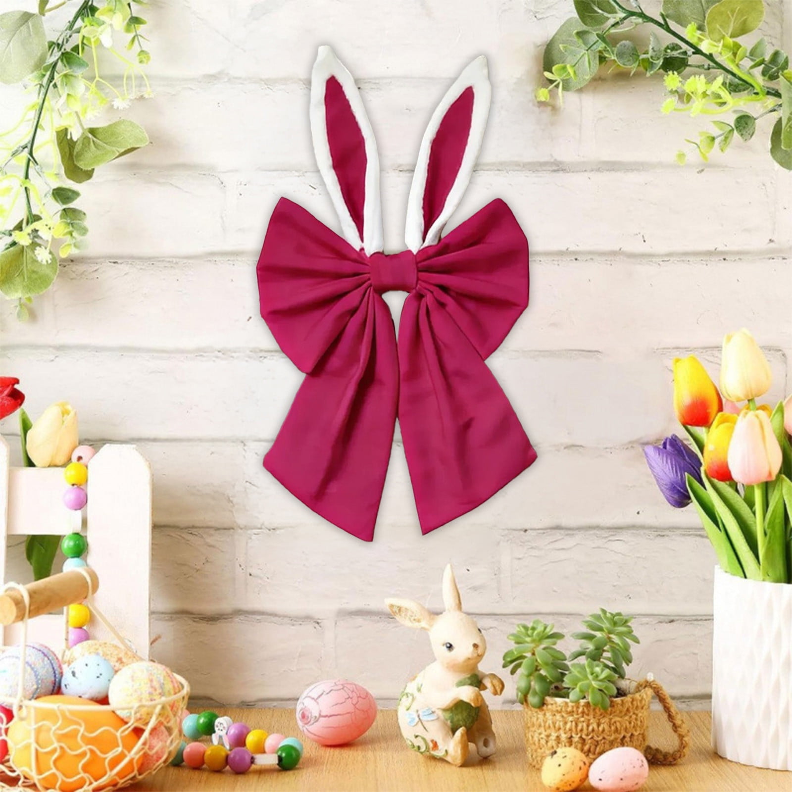 Easter Bunny Ear Bow Pendant | Christmas Party & Home Decoration ...