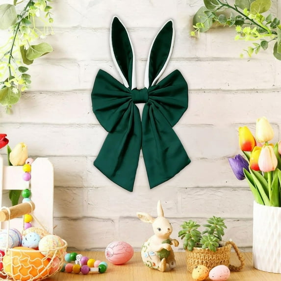 Easter Bunny Ear Bow Pendant, Christmas Party Home Decoration, Festive ...