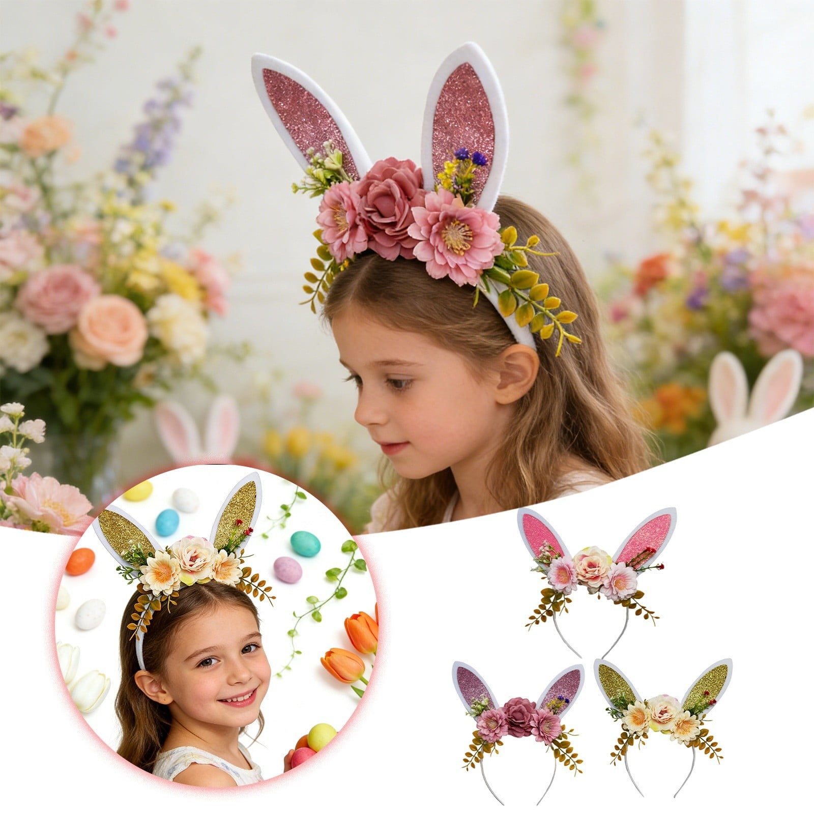 Easter Bunny Ears Headband - Cute Animal Hair Clip for Spring Festival ...