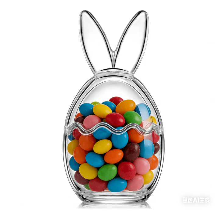 Easter Bunny Ears Storage Jars, Egg Cup Clear Container, Easter ...