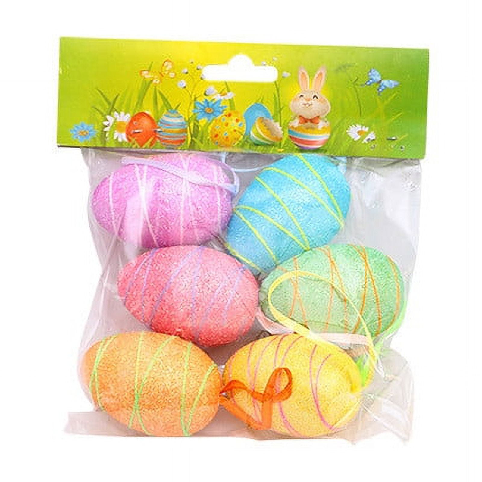 Easter Bunny Easter Eggs 4X6cm Easter Decorative Easter Eggs Children's ...