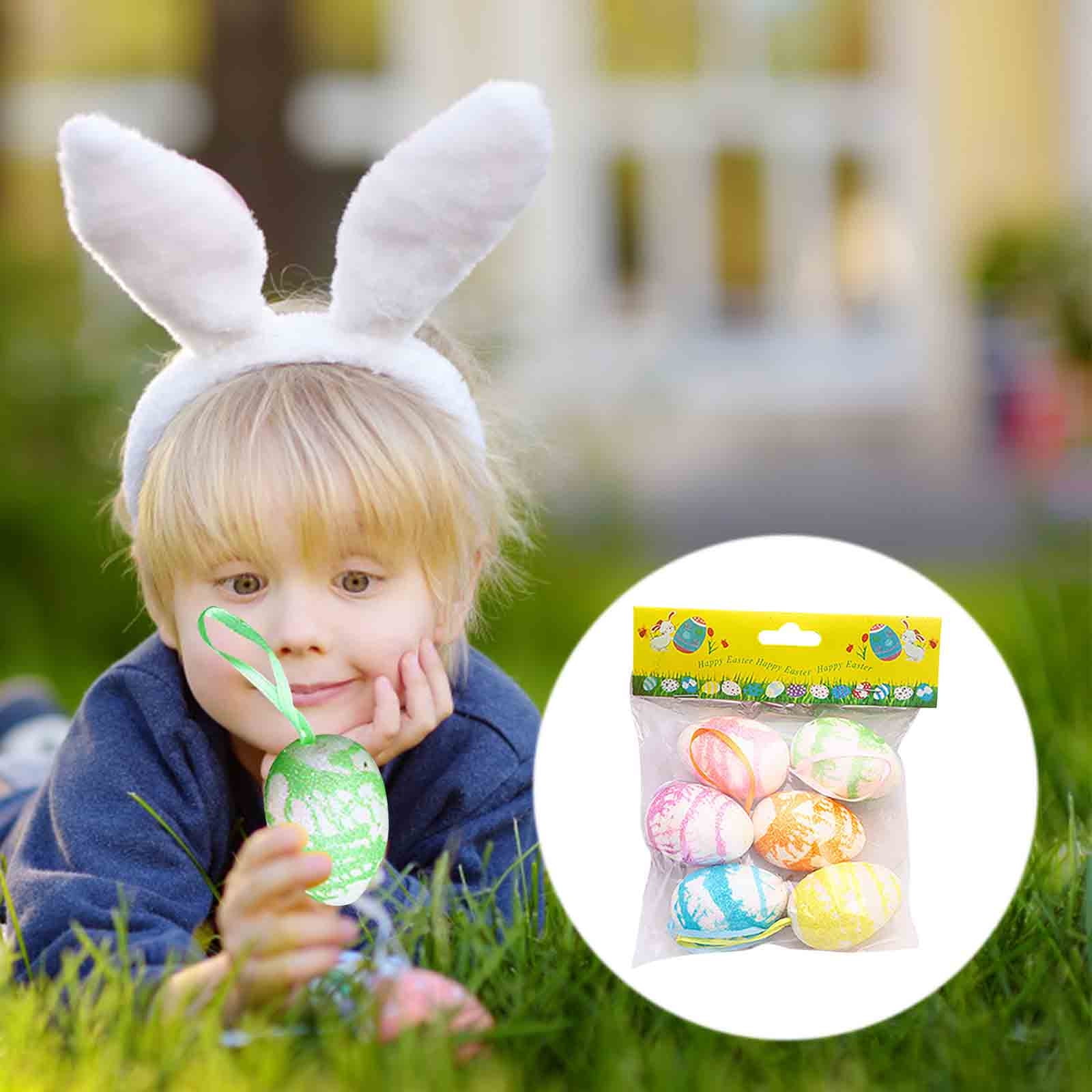 Easter Bunny Easter Eggs 4X6cm Easter Decorative Easter Eggs Children's ...
