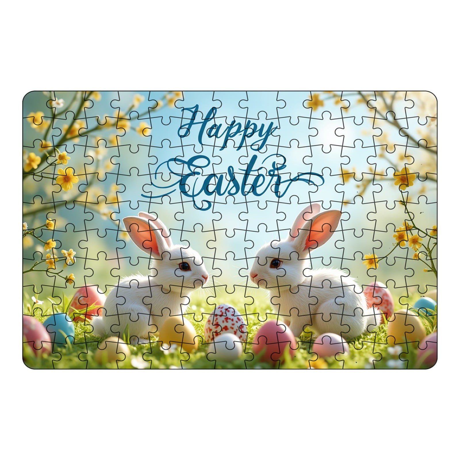 Easter Bunny Easter Puzzle Set Easter Bunny Puzzles Educational Puzzles ...