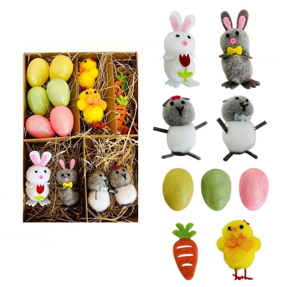 Easter Bunny Egg Carrot Set of 13 Toys, Perfect for Home Party Easter ...