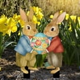 Easter Bunny Egg Dwarf Garden Decoration Ground Insert Ornament for ...