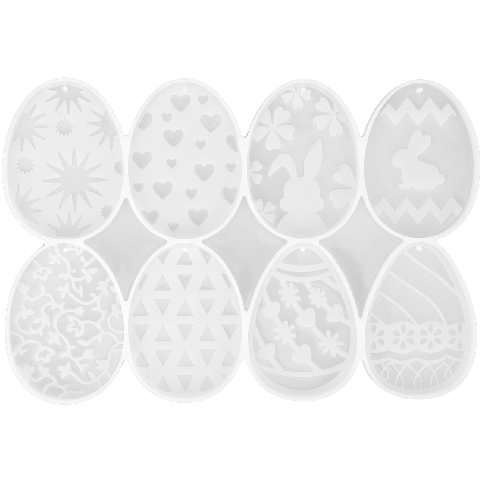 Easter Bunny Egg Keychain Mold Easter Egg Key Ring Mold DIY Hanging ...