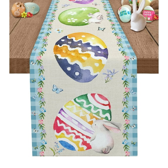 Easter Bunny Egg Table Runners Modern Wedding Tablecloths Party r Table ...
