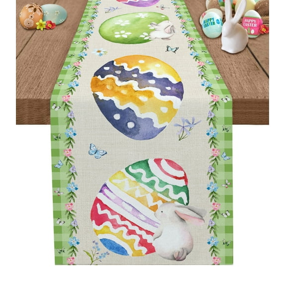 Easter Bunny Egg Table Runners Modern Wedding Tablecloths Party r Table ...