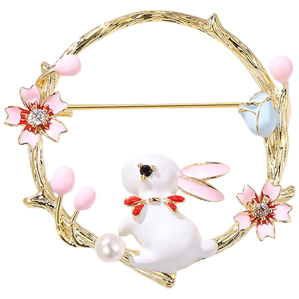 Easter Bunny Enamel Brooch Pin - Cute Animal Lapel Pin - Walmart.com