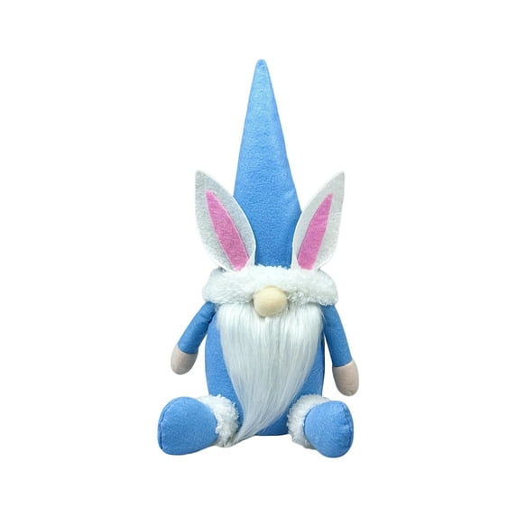 Easter Bunny Faceless Gnome Sitting Plush Doll Ornament Soft Decorative ...