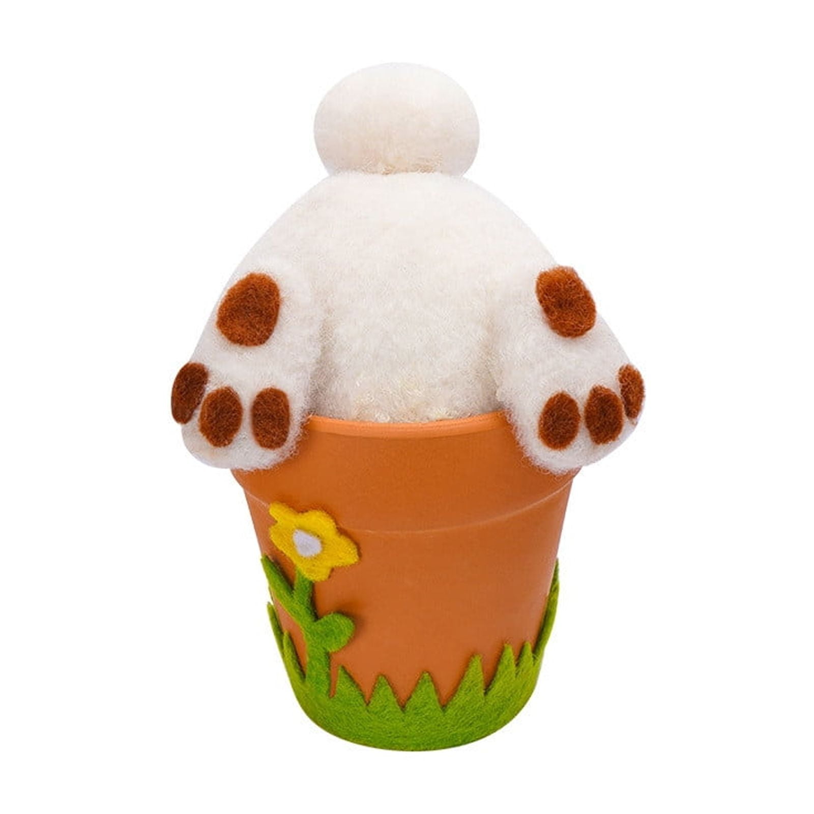 Easter Bunny Figurine Decoration, Bunny Rear With Flower Pot, Home ...