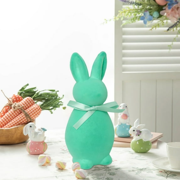 Easter Bunny Figurine, Foam Spring Holiday Decoration, Colorful ...