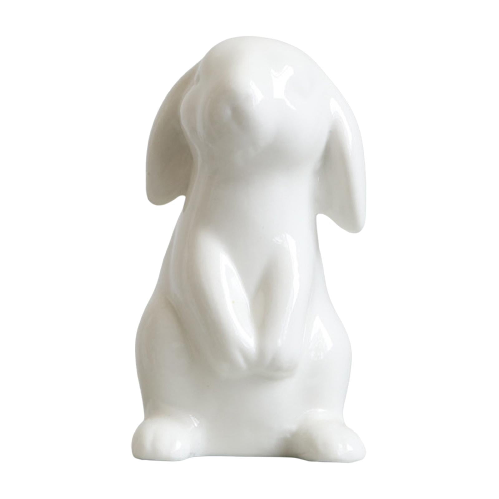 Easter Bunny Figurines Figures Animal Ceramic Crafts Modern Art Rabbit ...