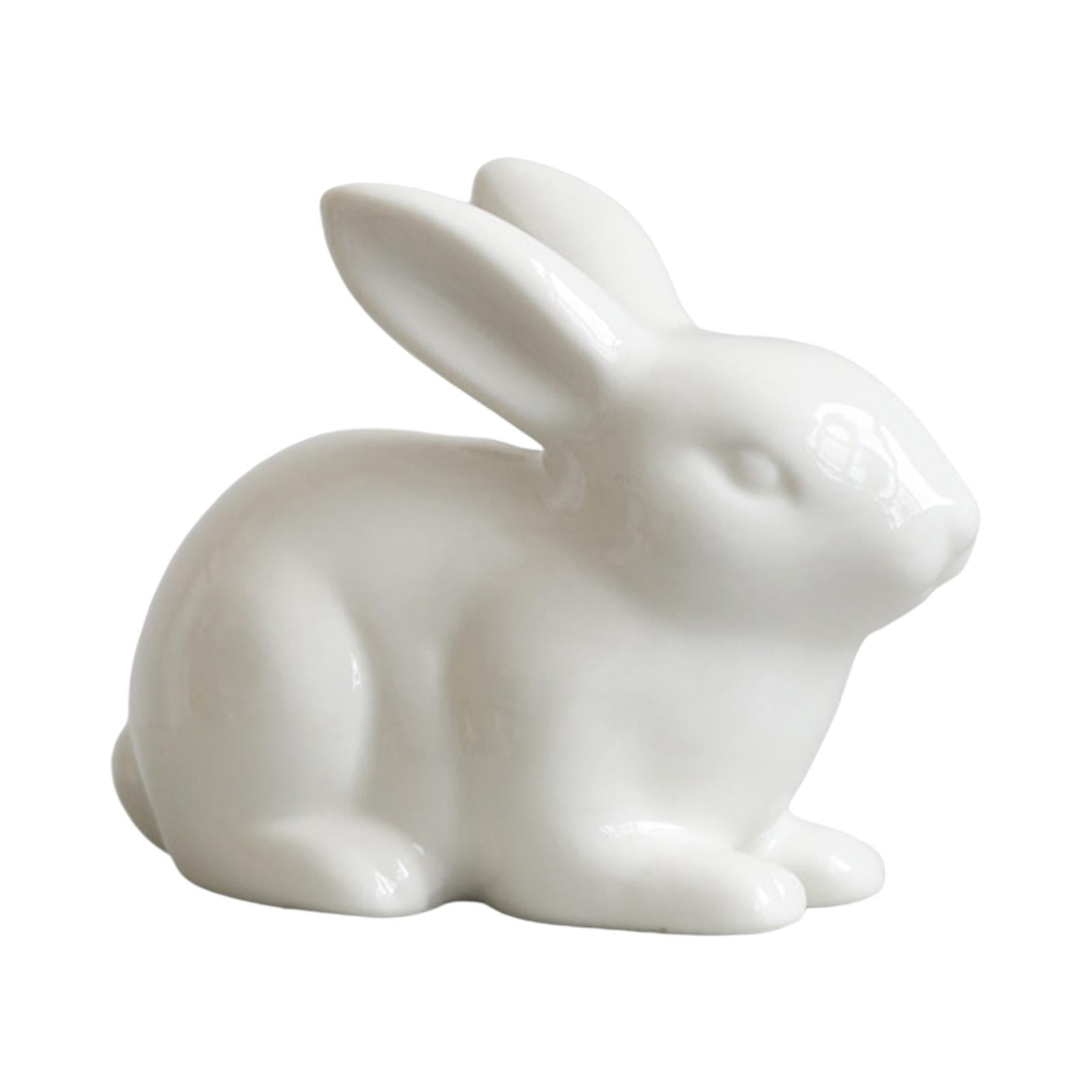 Easter Bunny Figurines Figures Animal Ceramic Crafts Modern Art Rabbit ...