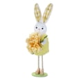 Easter Bunny Figurines with Standing Legs, Pastel Plush Shelf Sitter ...