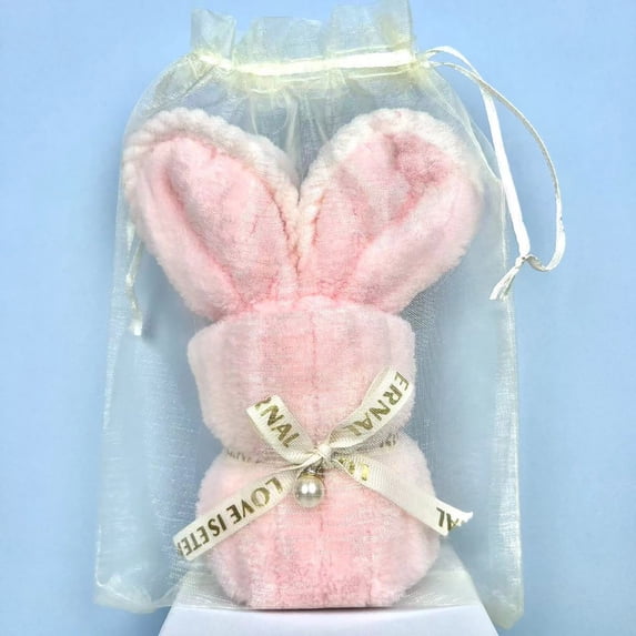 Easter Bunny Fleece Towel - Soft Cute Coral Fleece Towel, Quick-Dry ...