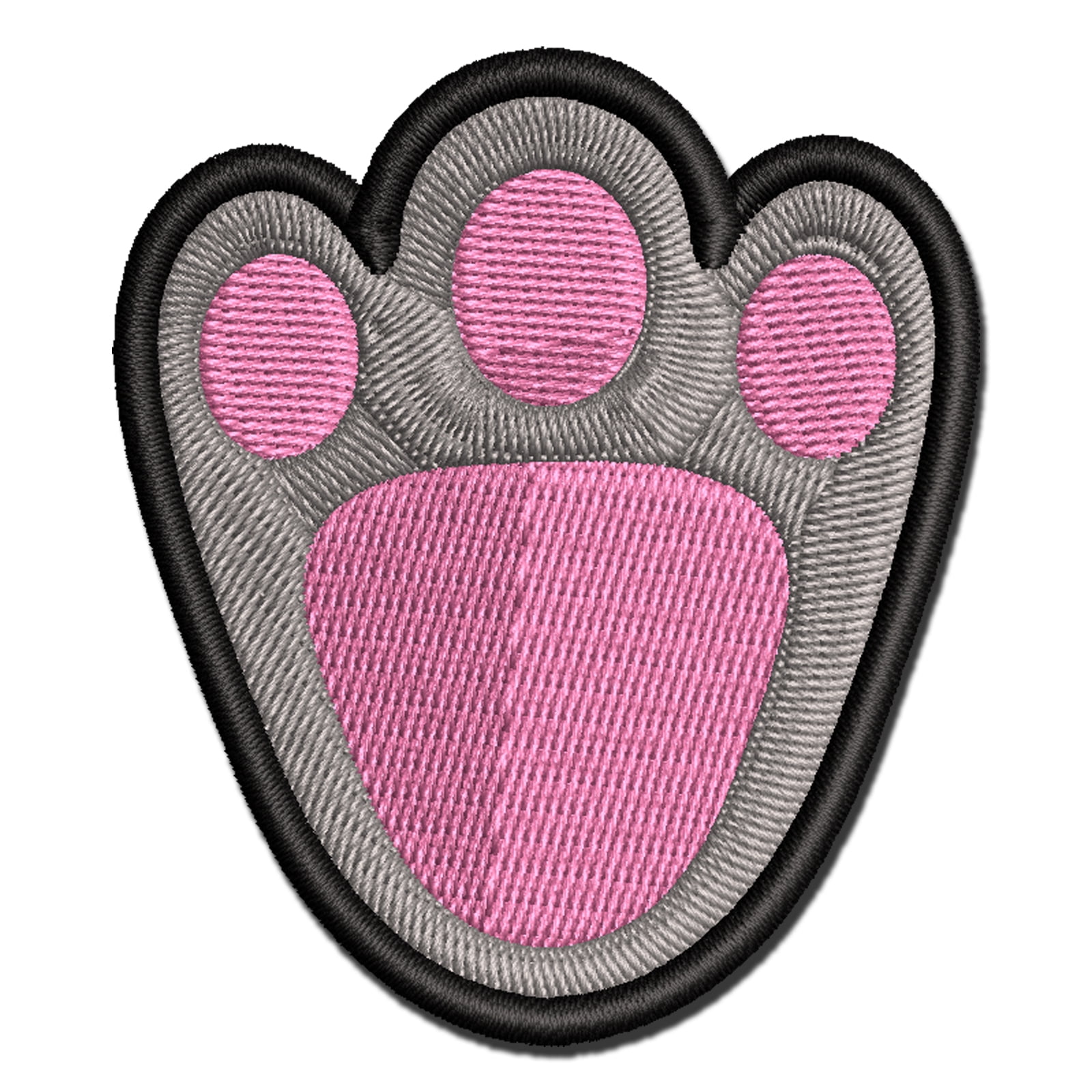 Easter Bunny Footprint Foot Print Applique Multi-Color Embroidered Iron ...