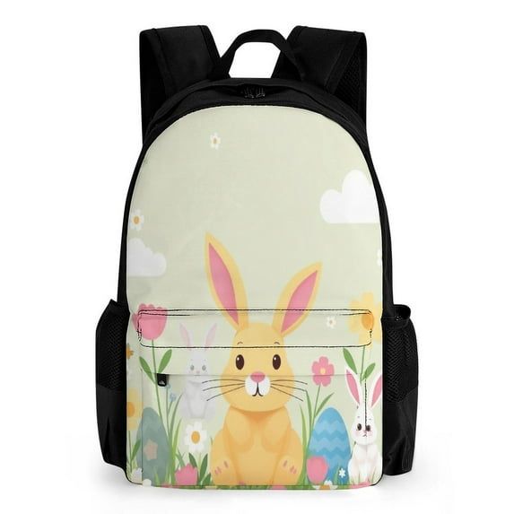 Easter Bunny Garden Friends Backpacks for Women Men Bookbags Large ...