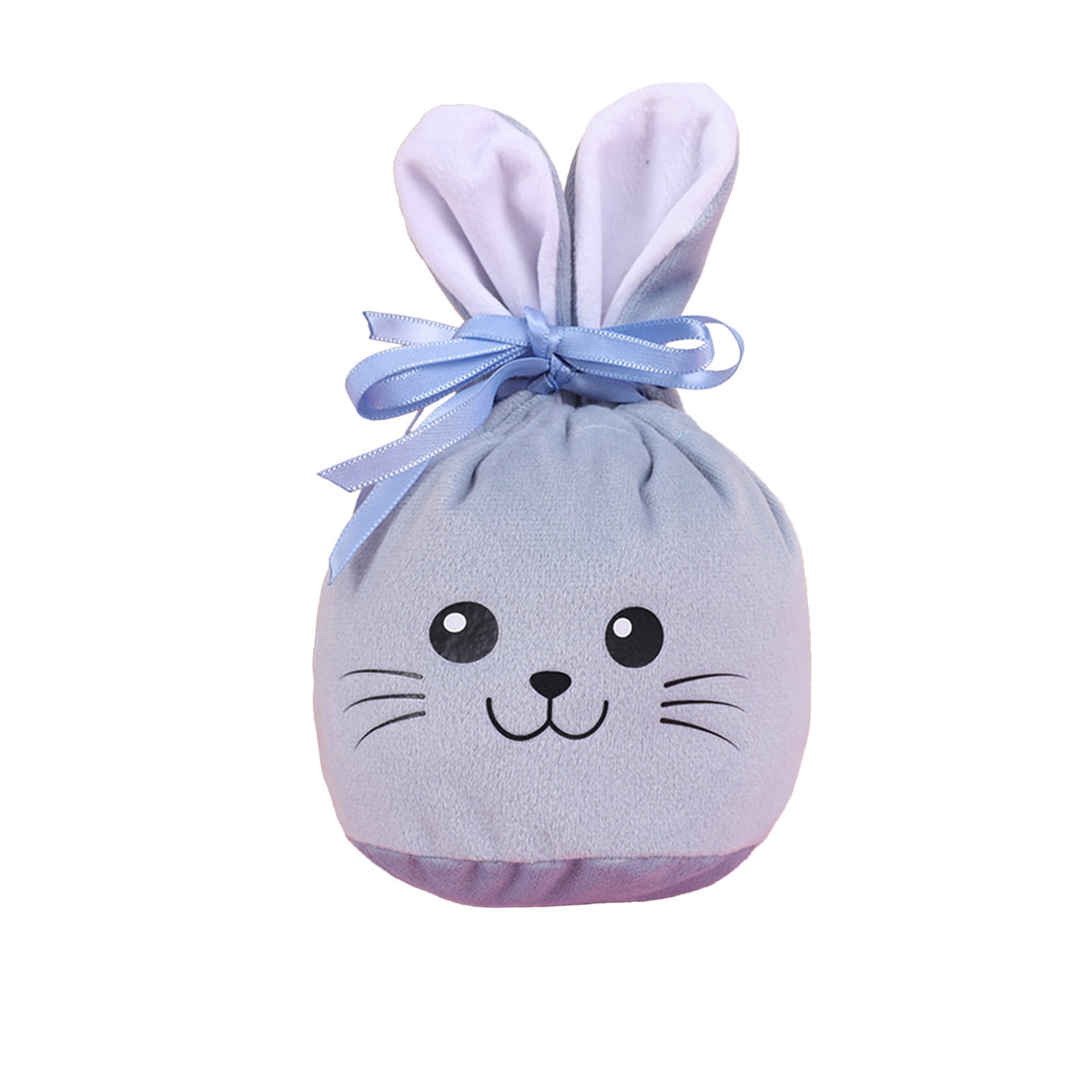 Easter Bunny Gift Bags Rabbit Ear Velvet Drawstring Bag Bunny Gift ...