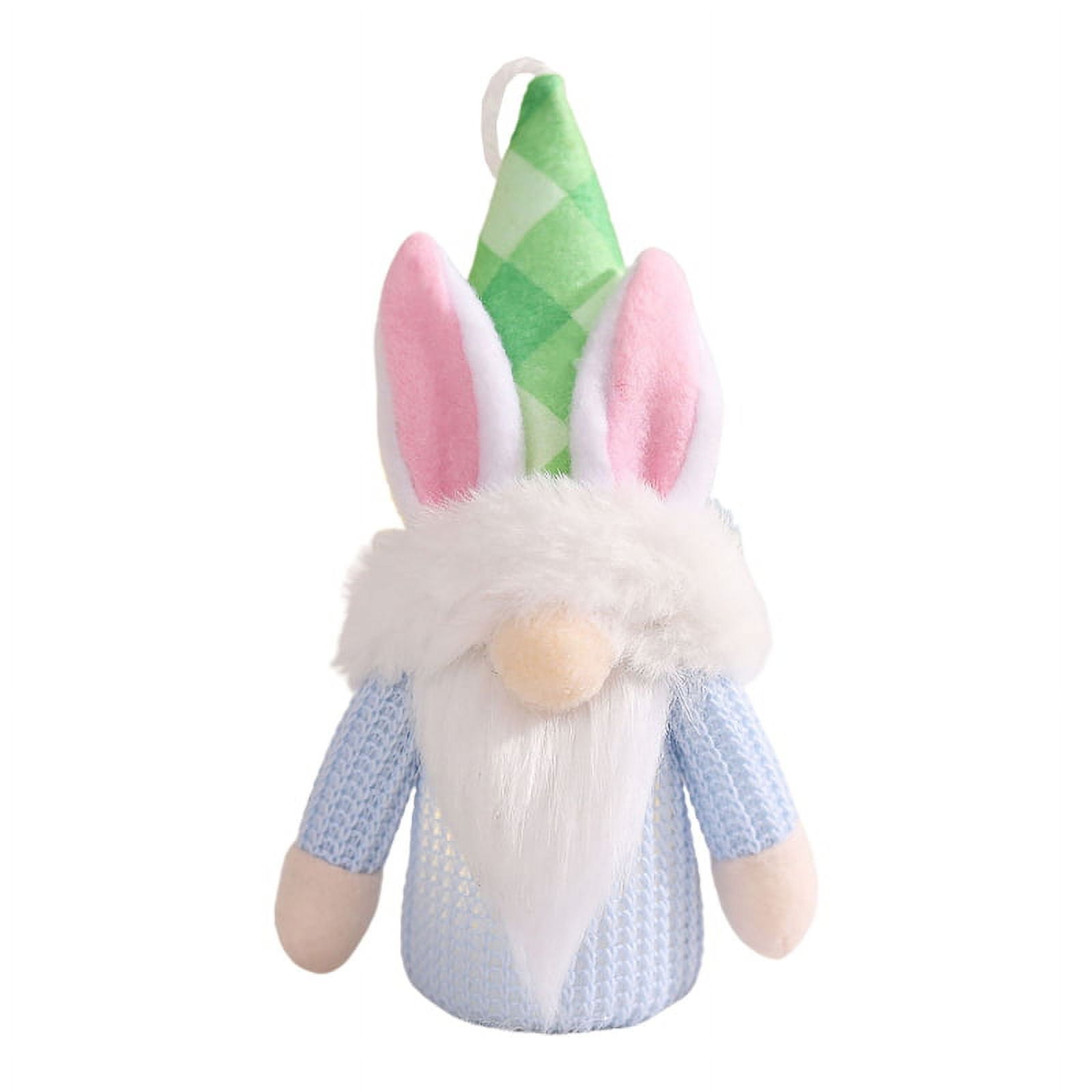 Easter Bunny Gnome Plush Scandinavian Tomte Elf Decorations LED Lighted ...