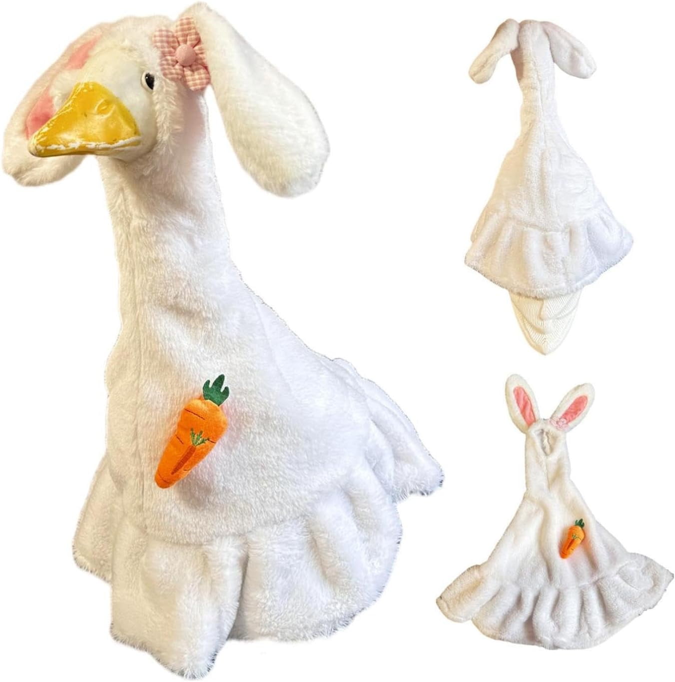 Easter Bunny Goose Outfit - 23" Adjustable Waterproof Lawn Goose ...