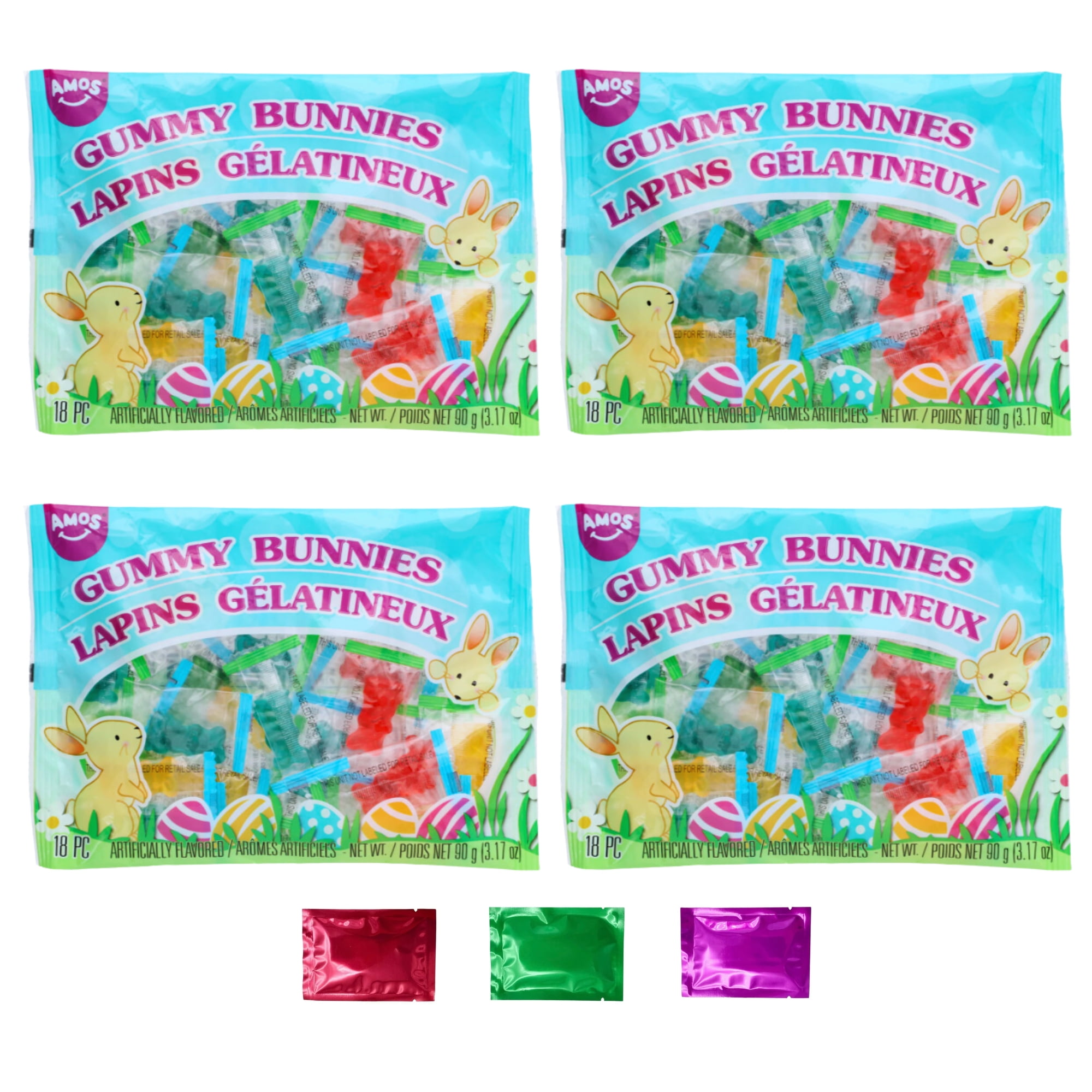 Easter Bunny Gummy Candy, Party Favor Treats Snack Candy Dish Egg Hunt ...